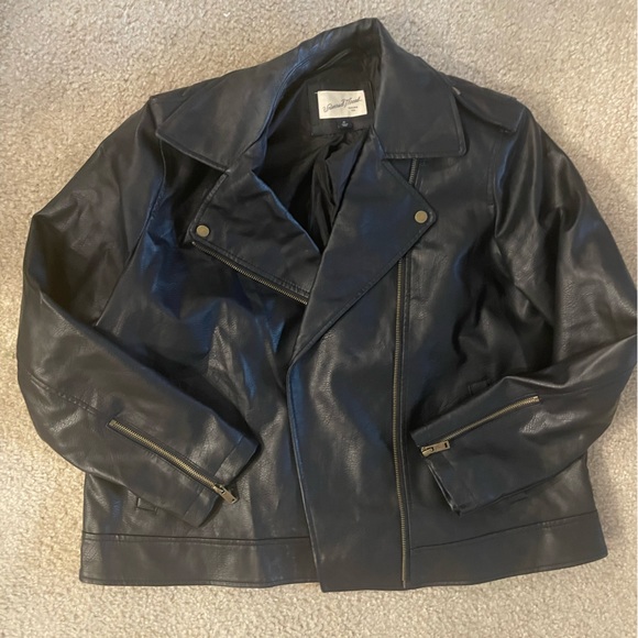 Universal Thread | Jackets & Coats | Universal Threads Black Leather ...